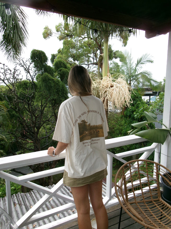 The Brumby Hemp Tee – Brumby in the Moonlight